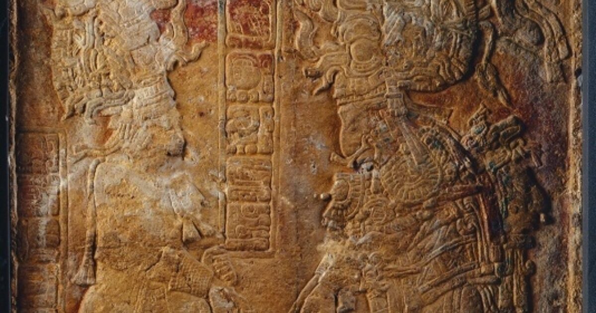 Vereniging Rembrandt | Latei met afbeelding van koning Vogel-Jaguar